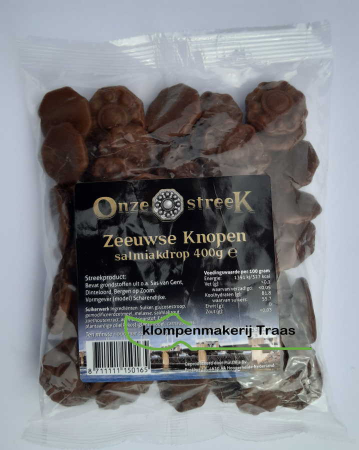 Zeeuwse knop Salmiak drop - Klompenmakerij Traas