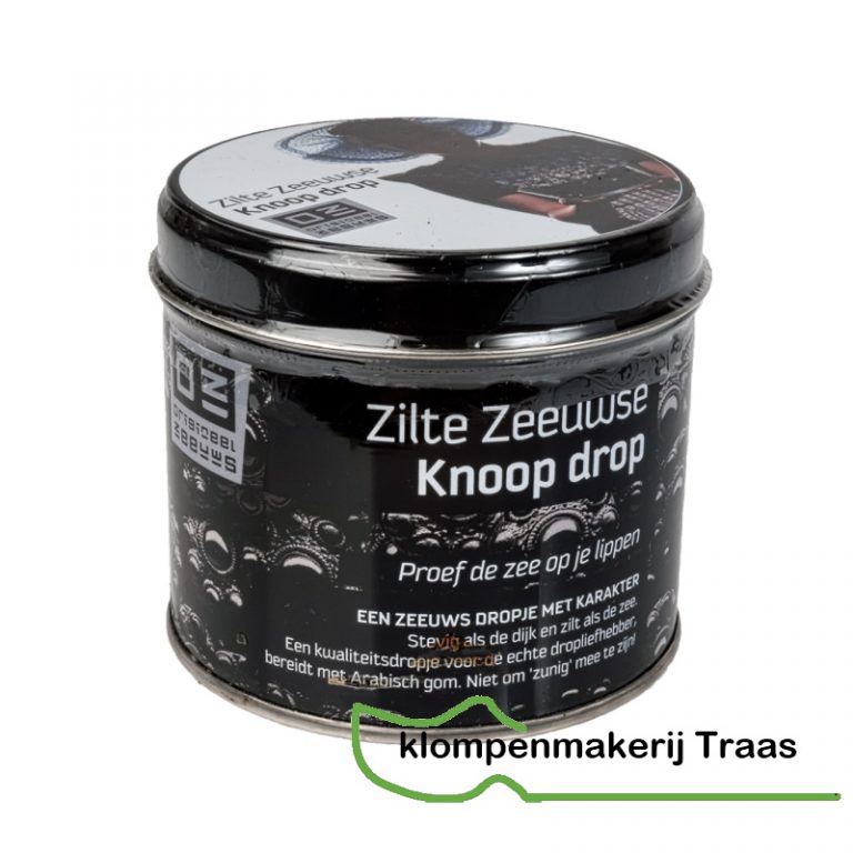 Zilte Zeeuwse knop drop Zoute drop - Klompenmakerij Traas